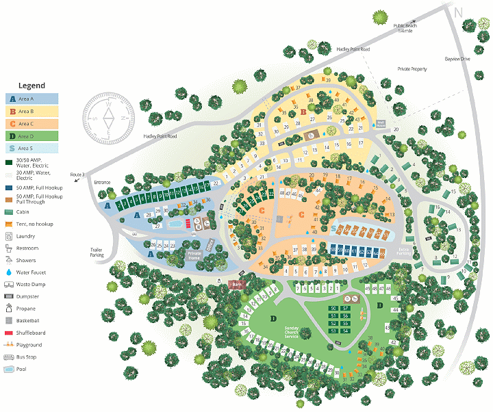 Hadley's Point Campground Bar Harbor - Real Maine camping